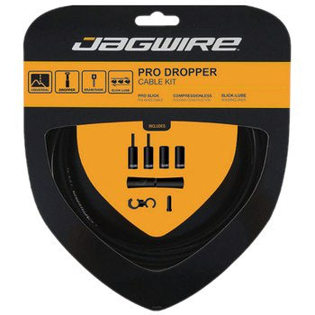 Jagwire Pro Dropper Upgrade Cable Kit (3mm OD Outer) / Black - The Hub ...